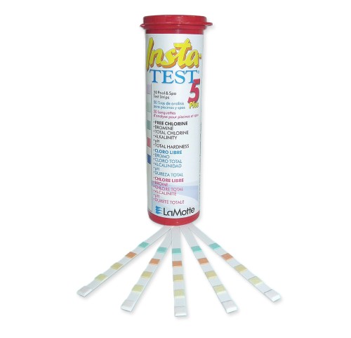 Lamottee Insta Test 5 Chlorine or Bromine Spa & Pool Test Strips ...
