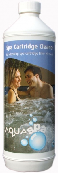 Aqua Sparkle Spa Cartridge Cleaner 1 litre - Keep Spa Filters Clean ...