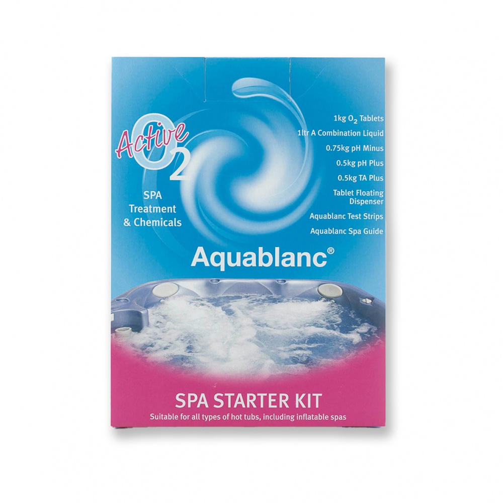 Aquablanc O2 Spa Starter Kit - Active Oxygen Disinfectant - PoolMarket
