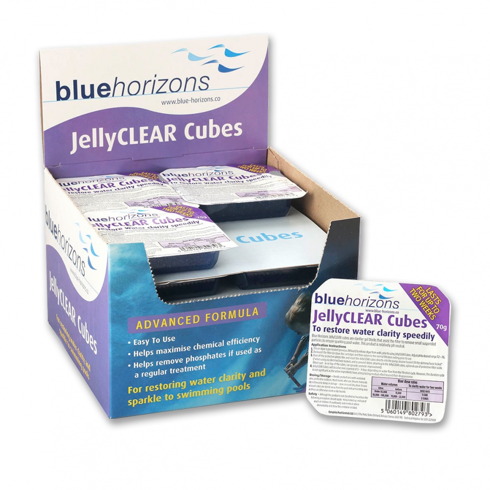 Blue Horizons Jelly Clear Cubes Flocculent - Water Clarifier - PoolMarket