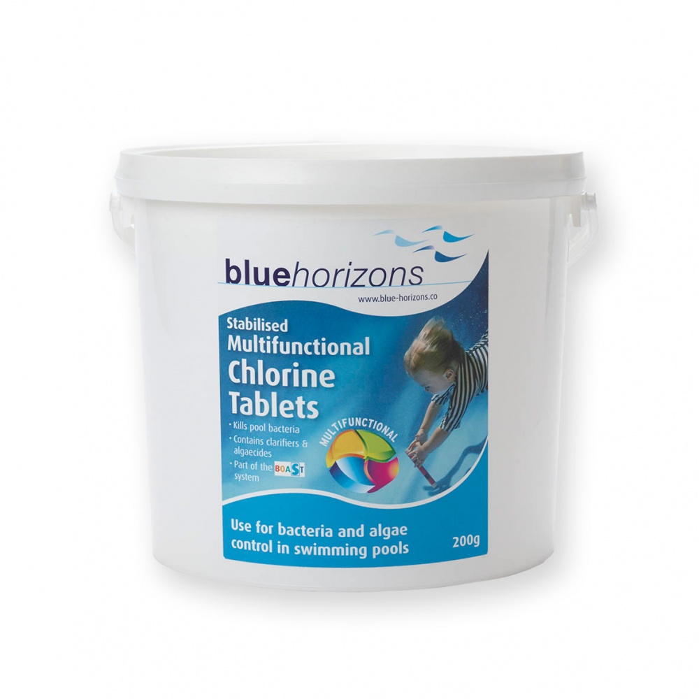 Blue Horizons Multifunctional 200g Stabilised Chlorine Tablets 5kg with ...