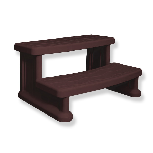 Hot Tub & Spa Steps Dark Brown 32 inch Steps by Cover Valet - PoolMarket