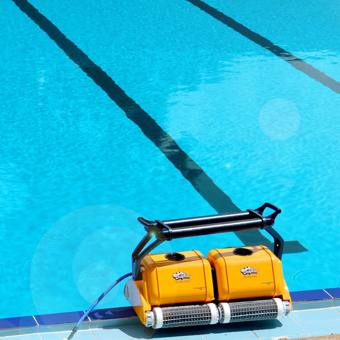 Dolphin 2x2 Pro Gyro Commercial Automatic Swimming Pool Cleaner by ...