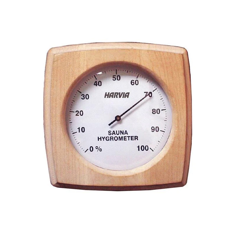 Harvia Sauna Sandglass Timer - Mounted on Spruce Timber - PoolMarket